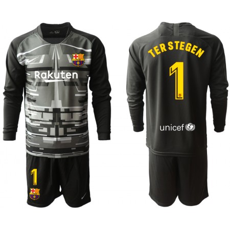 FC Barcelona Matchtröjor Målvakt TER STEGEN 1 Barn Fotbollströja IV ...